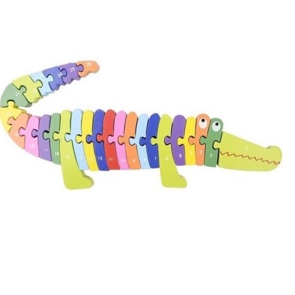 Toys | Crocodile Alphabet Number Puzzle Croc | Poshmark